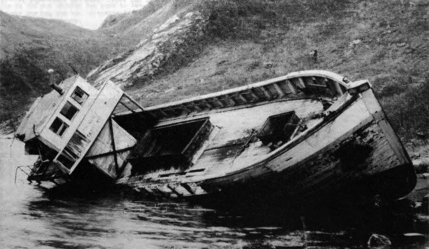 L’épave Ruth-Vagle ex. Kola ex. Johan Hjort dans le Morfjord