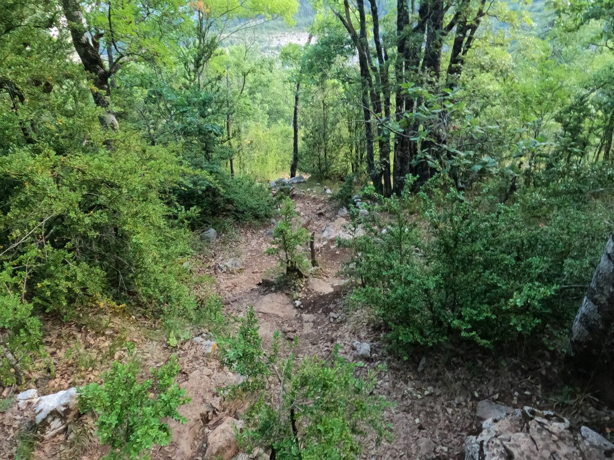 GR99, Sentier Vidal, Baou Béni, Sentier de l’Imbut, Descente des ...